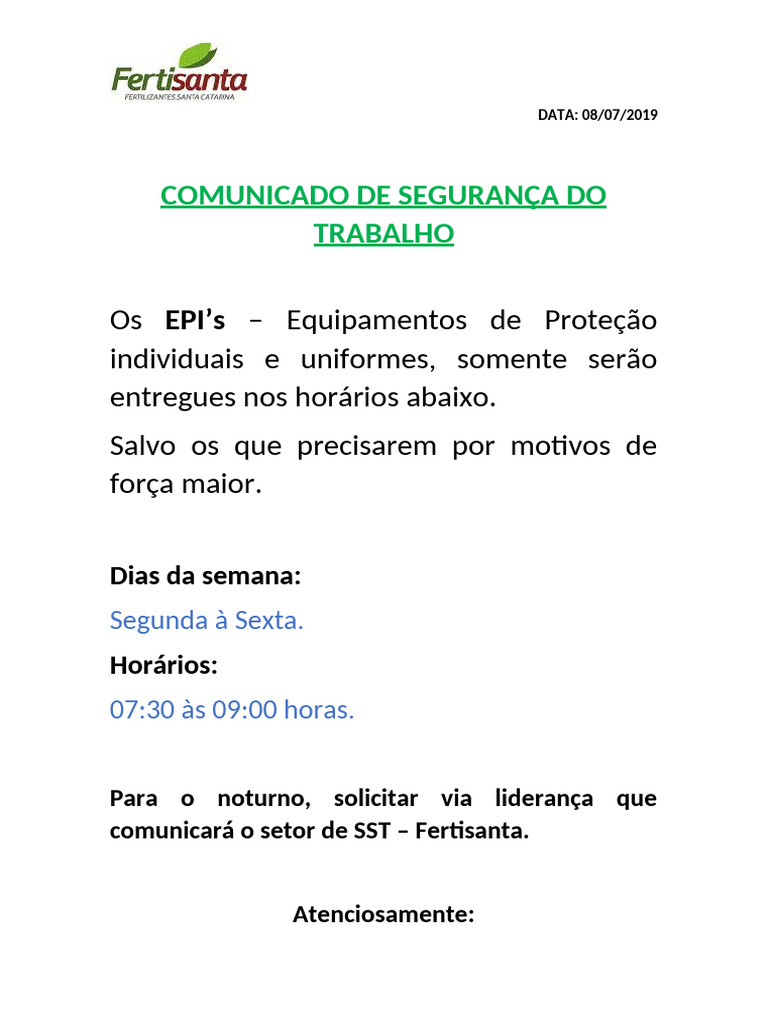 Comunicado | PDF