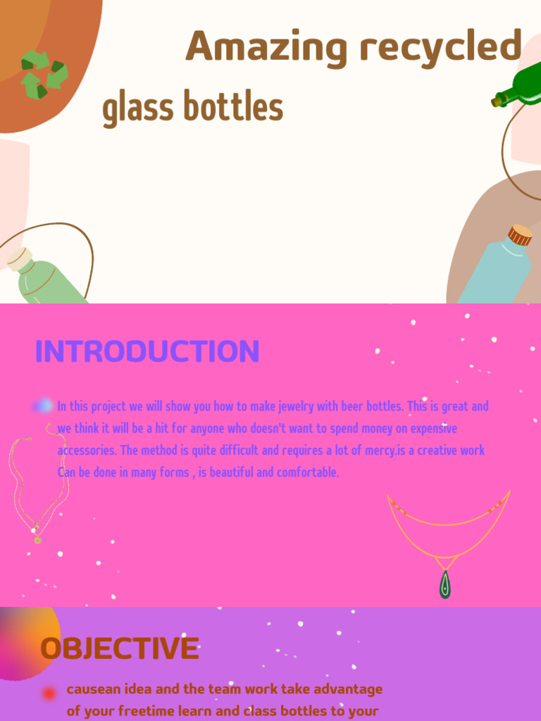 Amazing Recycled Glass Bottles | PDF | Home & Garden