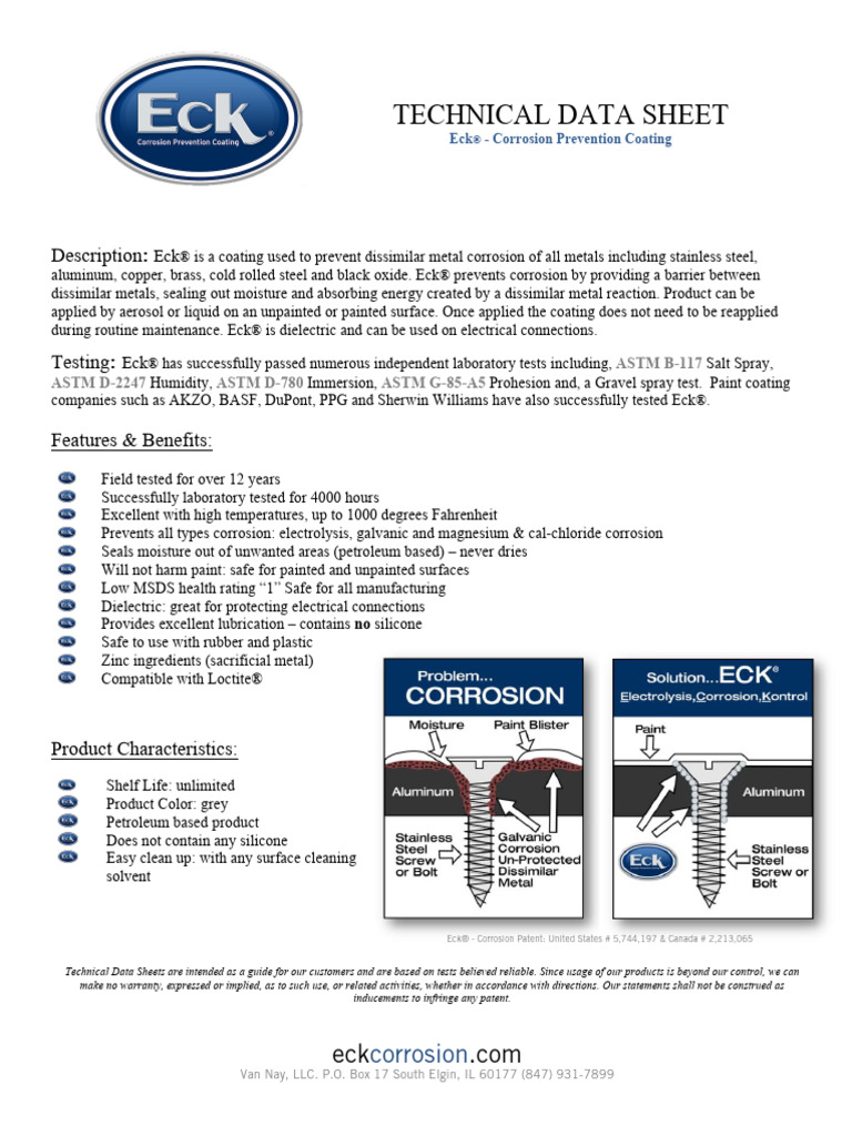 ECK - Technical Data Sheet | PDF | Corrosion | Paint