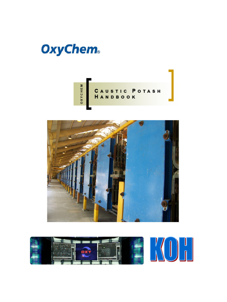 Caustic Potash Handling Handbook | PDF | Corrosion | Valve