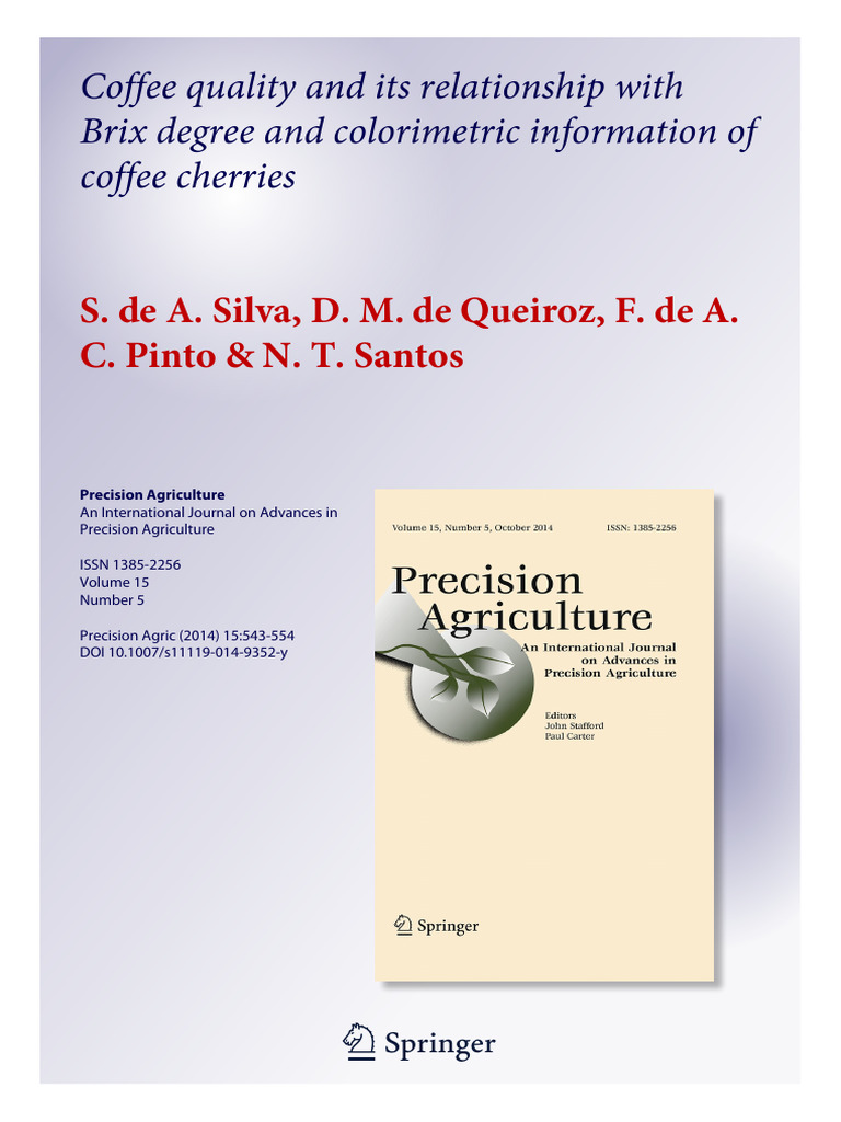 Coffee Quality and Its Relationship With Brix Degree and Colorimetric ...