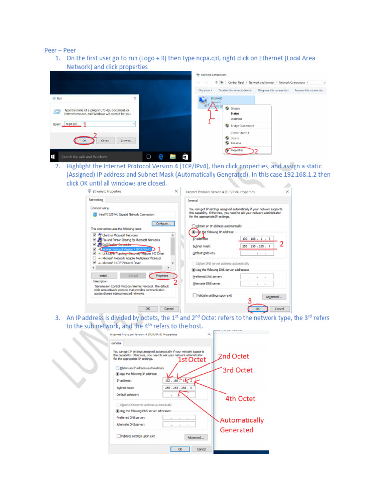 Activity 1-2 - COC2 | PDF | Ip Address | Computer Network