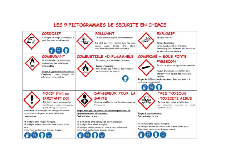 Pictogrammes de Securite | PDF