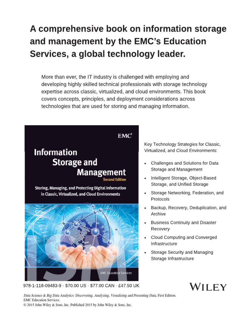 Data Science Big Data Analytics - 2015 - EMC Education Services ...