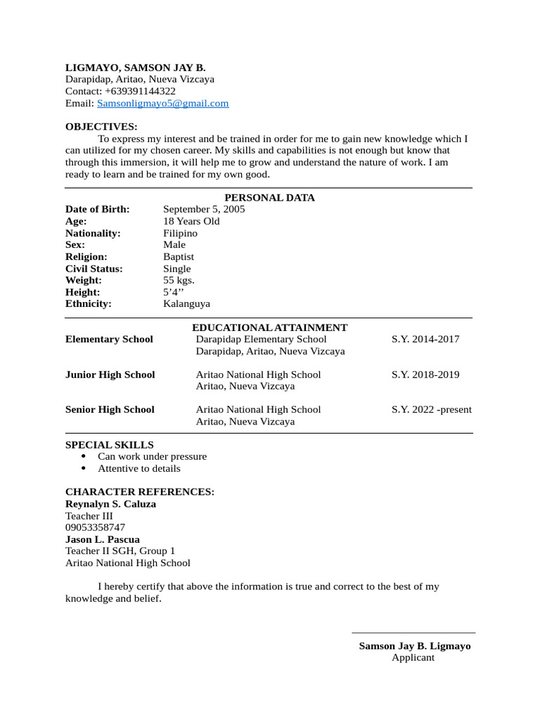 Sams Resume | PDF | Learning | Behavior Modification