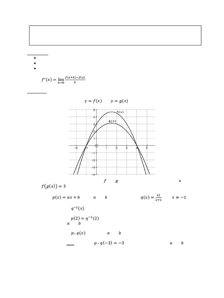 FT 4 - Functions, Limits, Continuity and Differentiation | PDF | Mathematical Relations ...