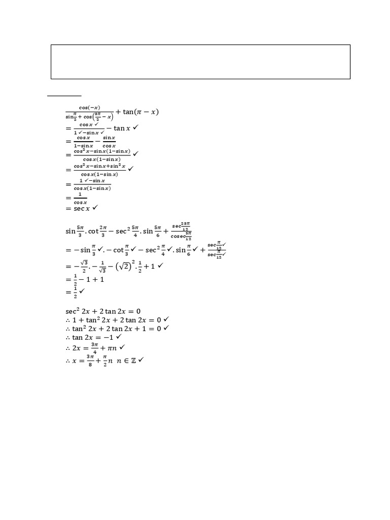 Grade 11 Trigonometry Test | PDF | Geometry | Geometric Measurement