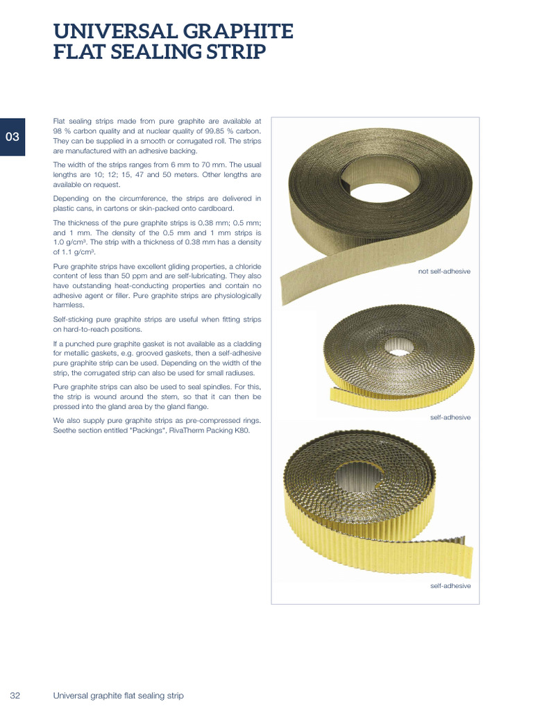 032 Universal Graphite Flat Sealing Strip | PDF