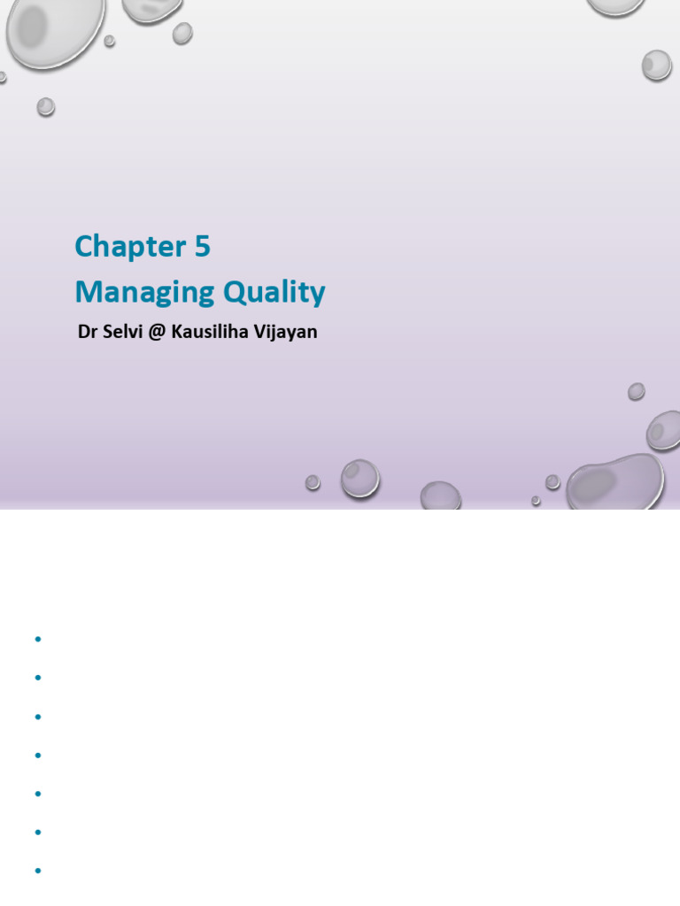 Chapter 5 | PDF | Six Sigma | Iso 9000