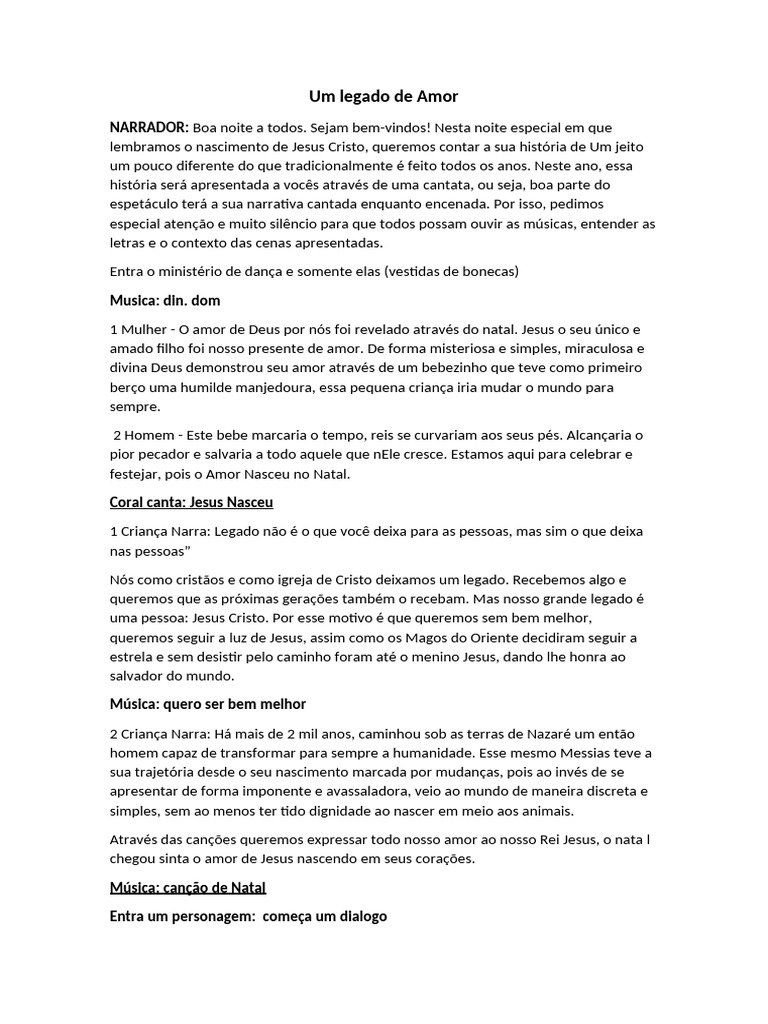 Narra Dor | PDF | Amor | Jesus