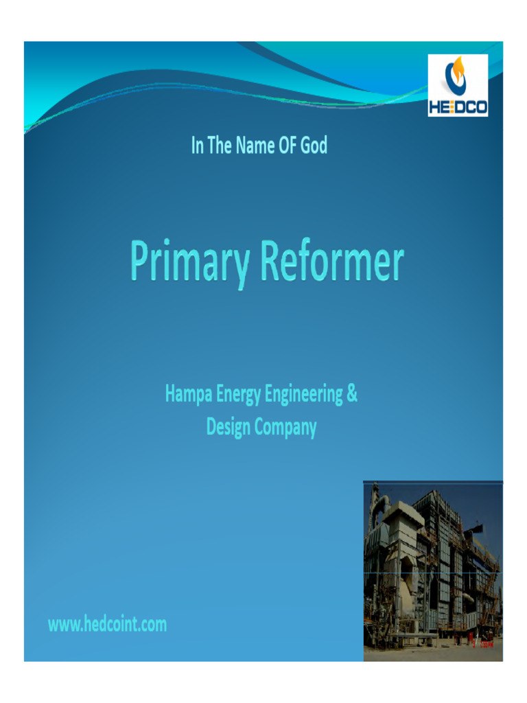 5.primary Reformer Presentation | PDF | Energy Technology | Process ...