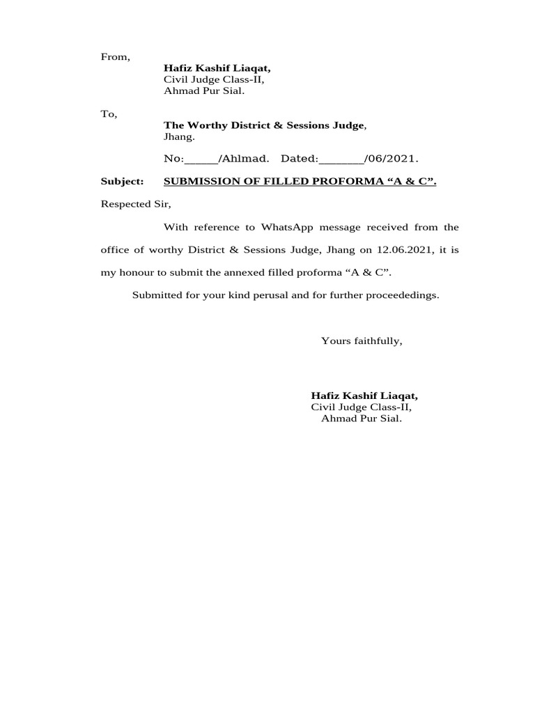Covering Letter ACR 08.11.2017 | PDF | Judge | Prosecutor