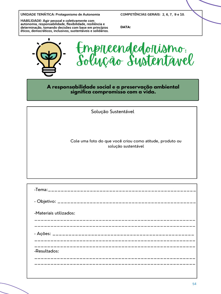 Portf-Lio 2 - Ano 4 Bim | PDF | Sustentabilidade | Amizade