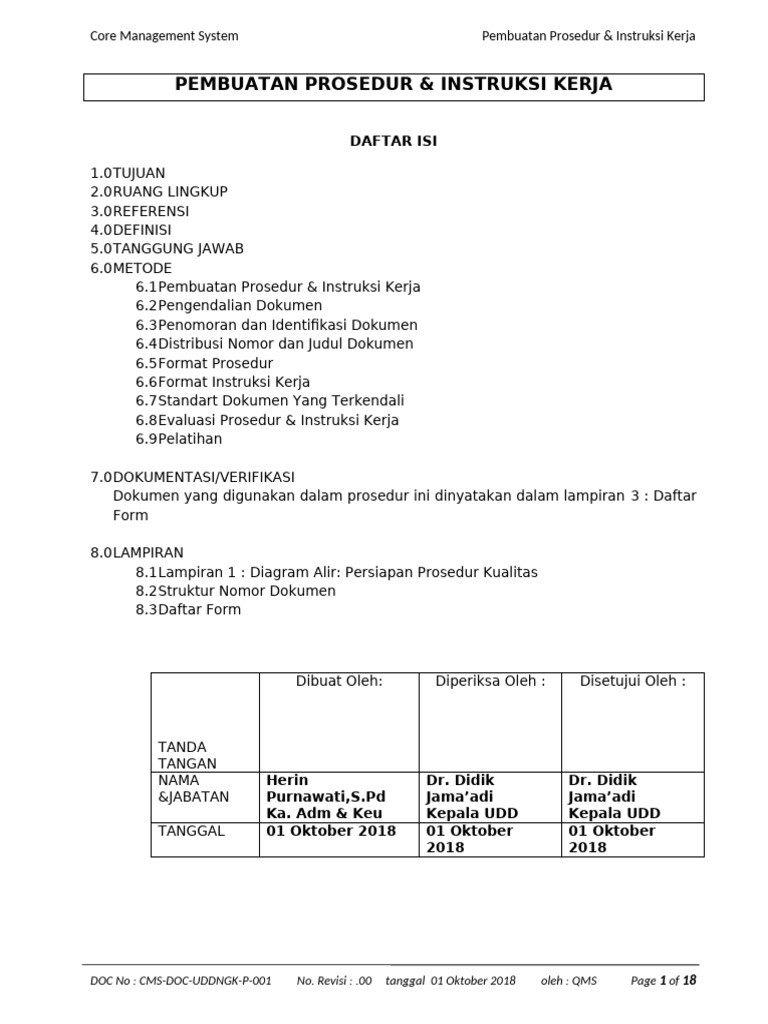 Pembuatan Prosedur&IK | PDF