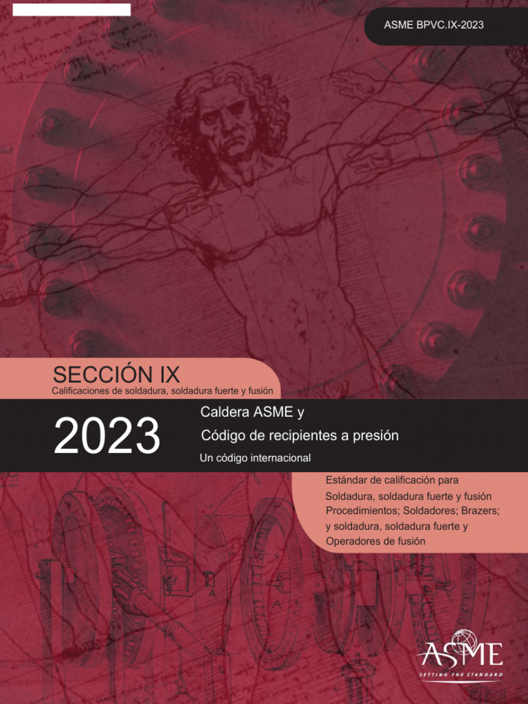 ASME BPVC 2023 Section IX (Español) - 241002 - 182849 | PDF | Soldadura | Construcción