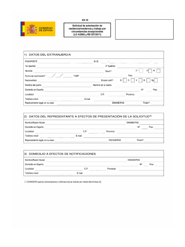 Formulario EX10 I41202402356144 | PDF