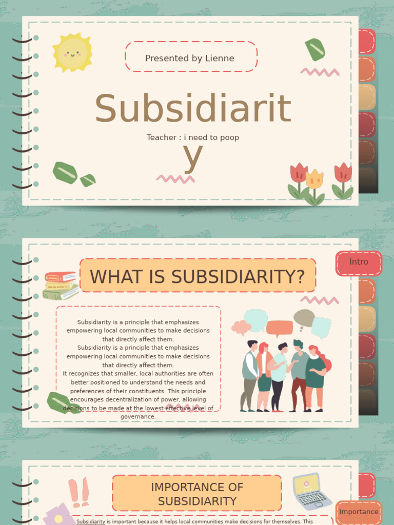 Empowering Communities through Subsidiarity | PDF | Empowerment | Community