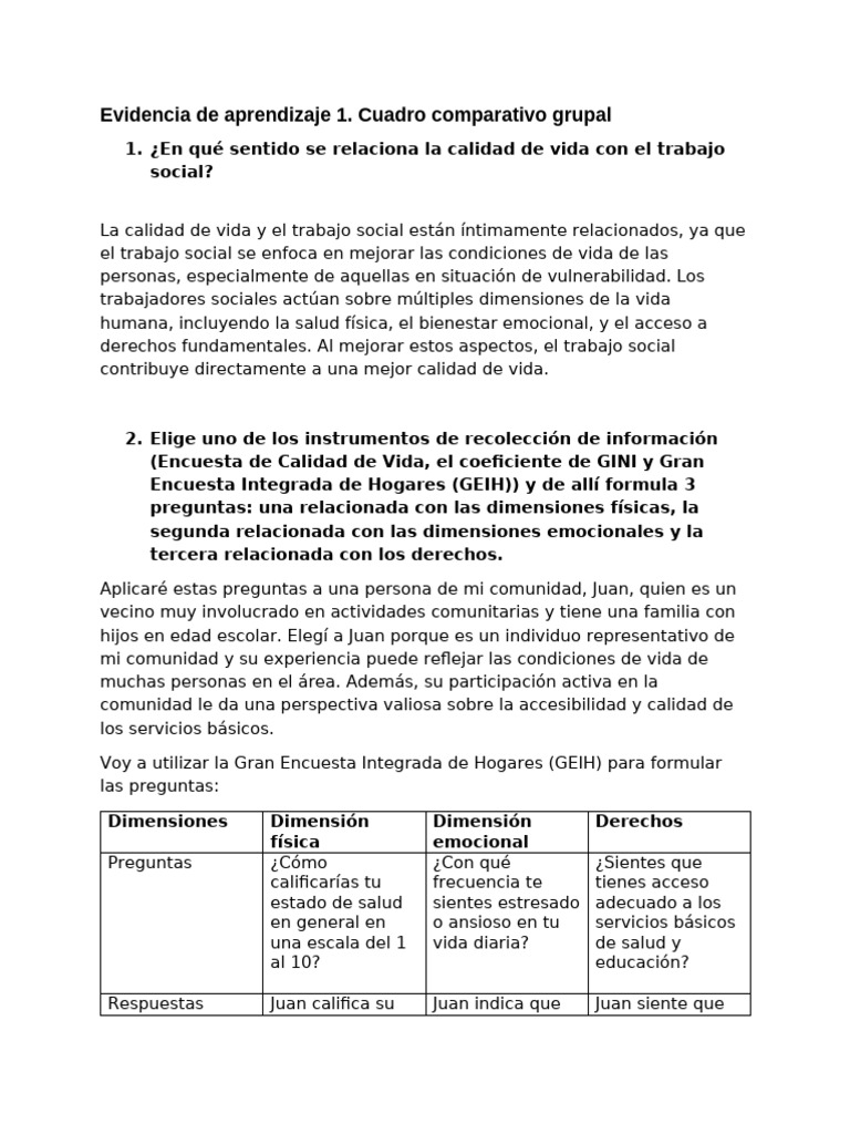 Evidencia de Aprendizaje 1. Cuadro Comparativo Grupal | PDF | Calidad ...