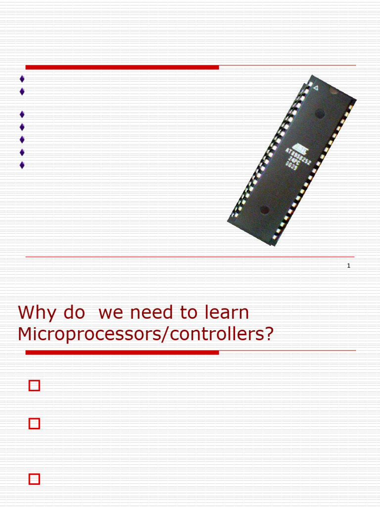 Microcontroller Architecture - 8051 | PDF | Microcontroller ...