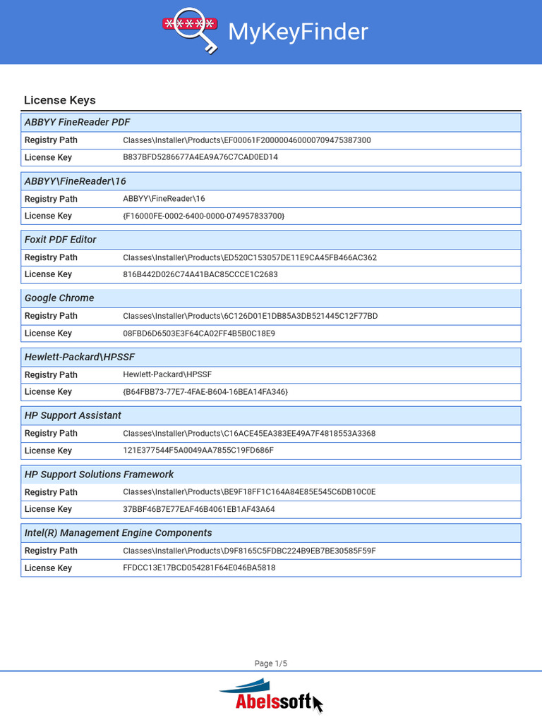Serial Key of Softwares | PDF | Windows Registry | Microsoft Windows