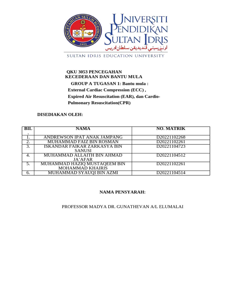 Penulisan Bantu Mula Group 2 | PDF