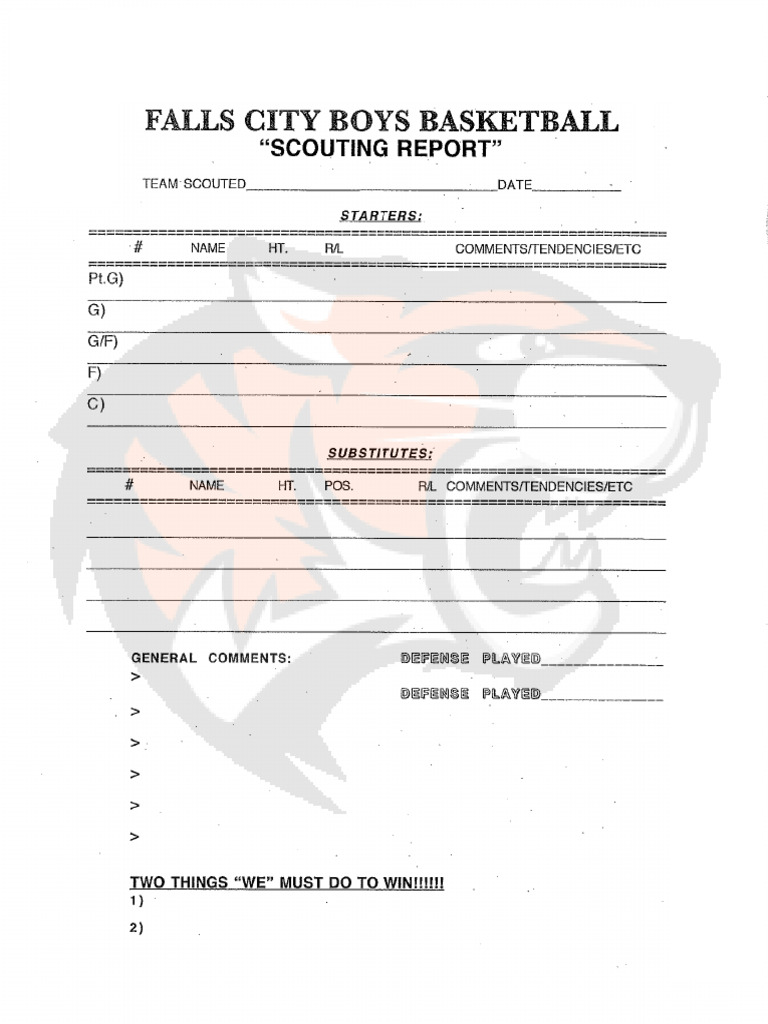 Scouting Report | PDF | Business | Computers