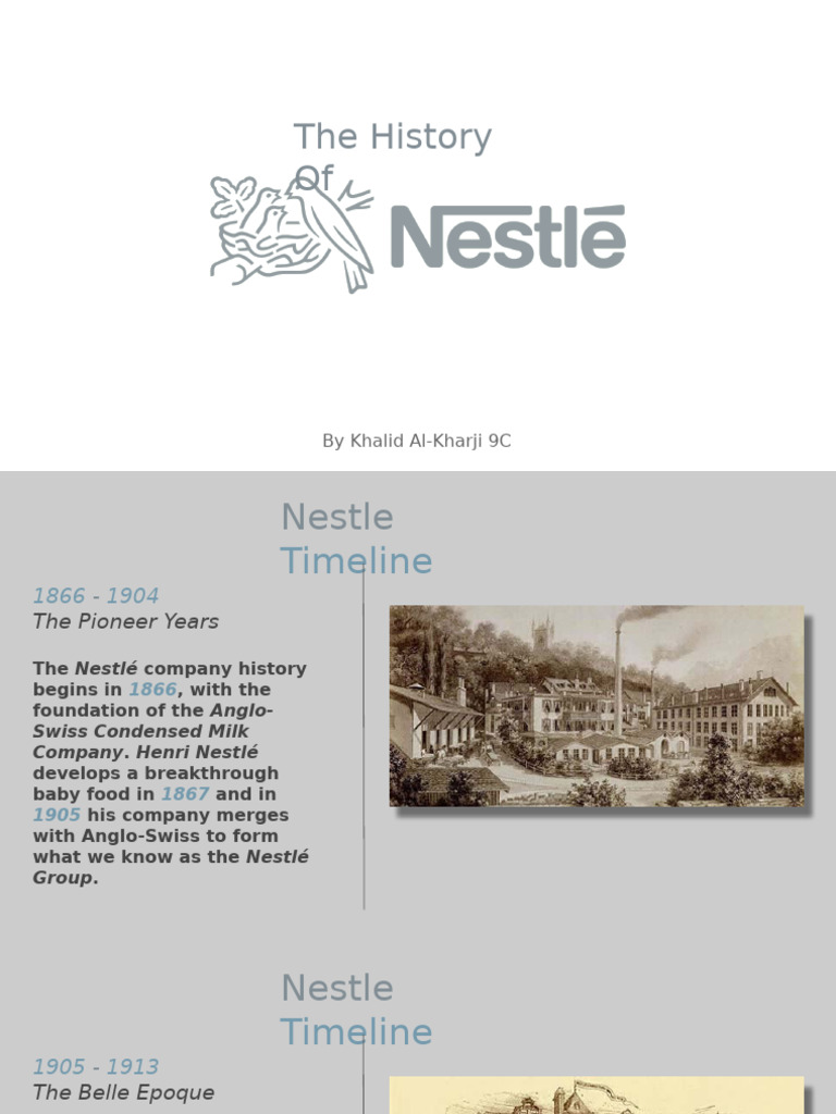 Nestlé History Timeline: 1866-2016 | PDF | Nestlé