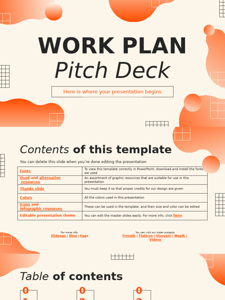 Work Plan Pitch Deck by Slidesgo | PDF | Planets | Saturn