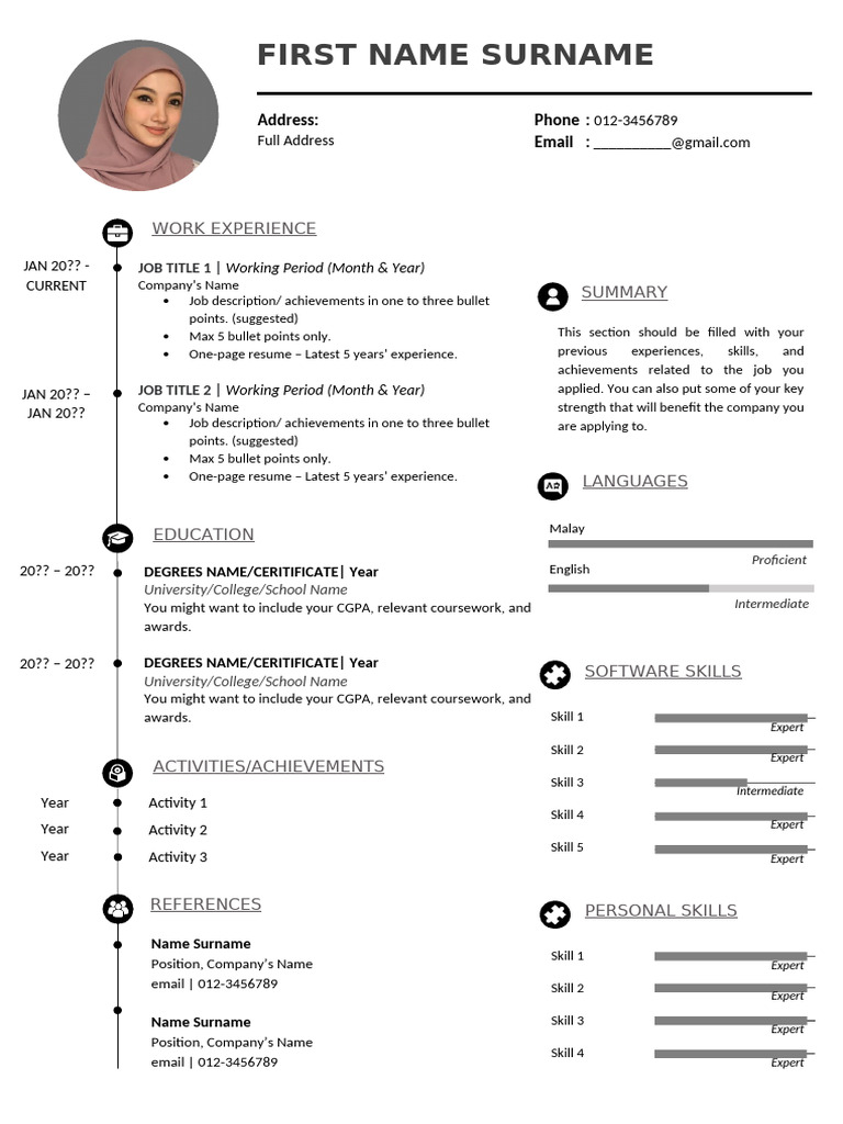 Resume Template 1 | PDF