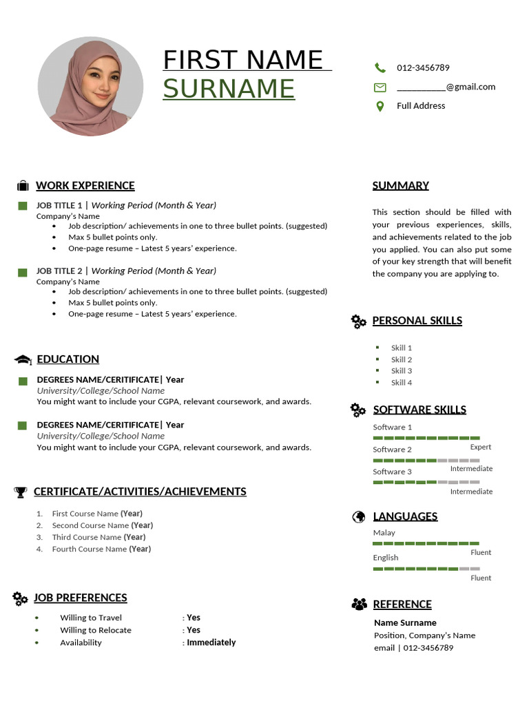 Resume Template 2 | PDF