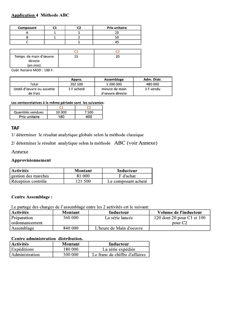 Exercice D'application | PDF