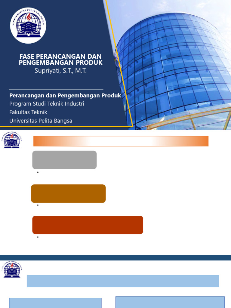Fase Perancangan Dan Pengembangan Produk: Supriyati, S.T., M.T | PDF