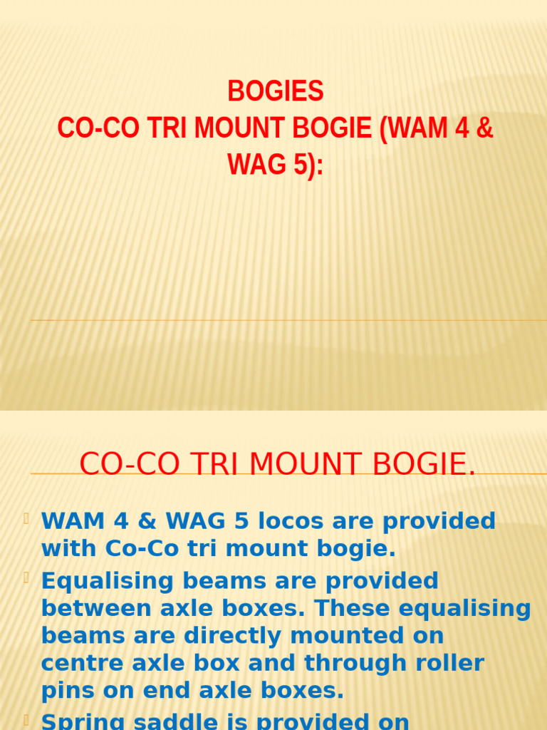 Co Co Trimount Bogie | PDF | Home & Garden