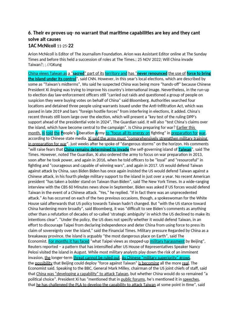 1ar Dripping Springs | PDF | Nuclear Proliferation | China