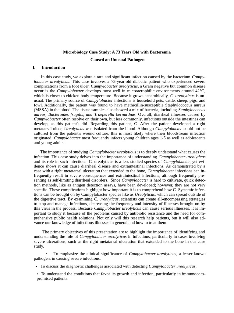 Microbiology Case Study Group 3 1 | PDF | Infection | Immune System