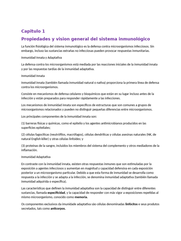 Inmuno Completo | PDF | Sistema inmune | Linfocitos