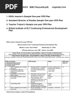 CPD Form | PDF | Lecture | Professional Development