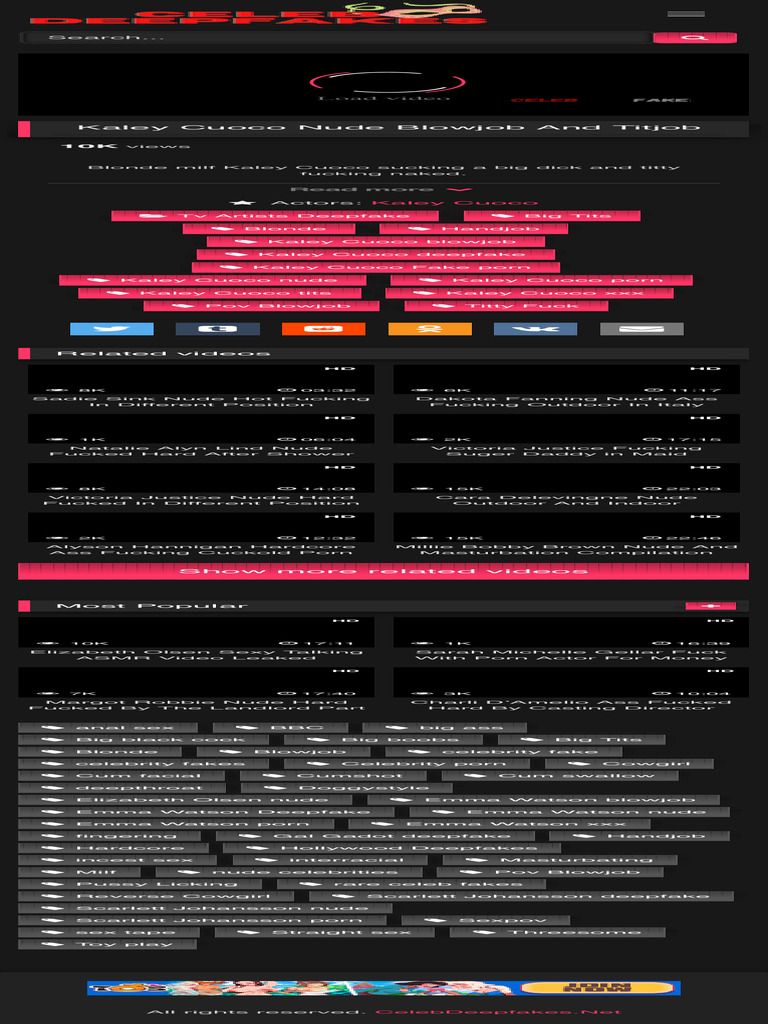 Kaley Cuoco Nude Blowjob and Titjob | PDF