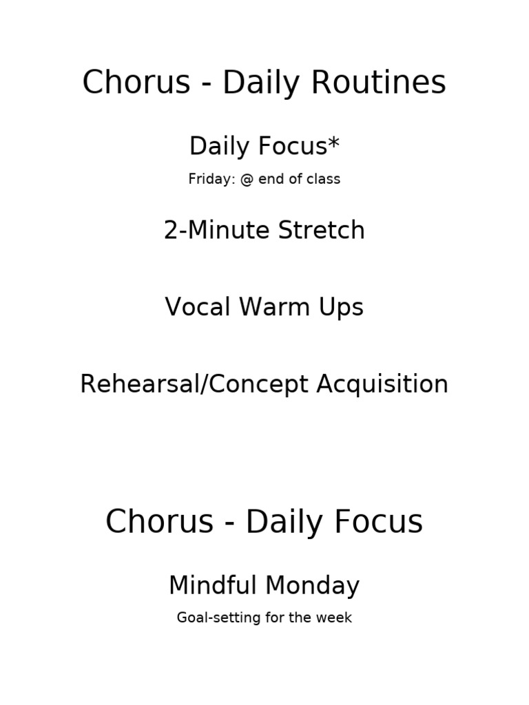 Daily Routines Poster | PDF