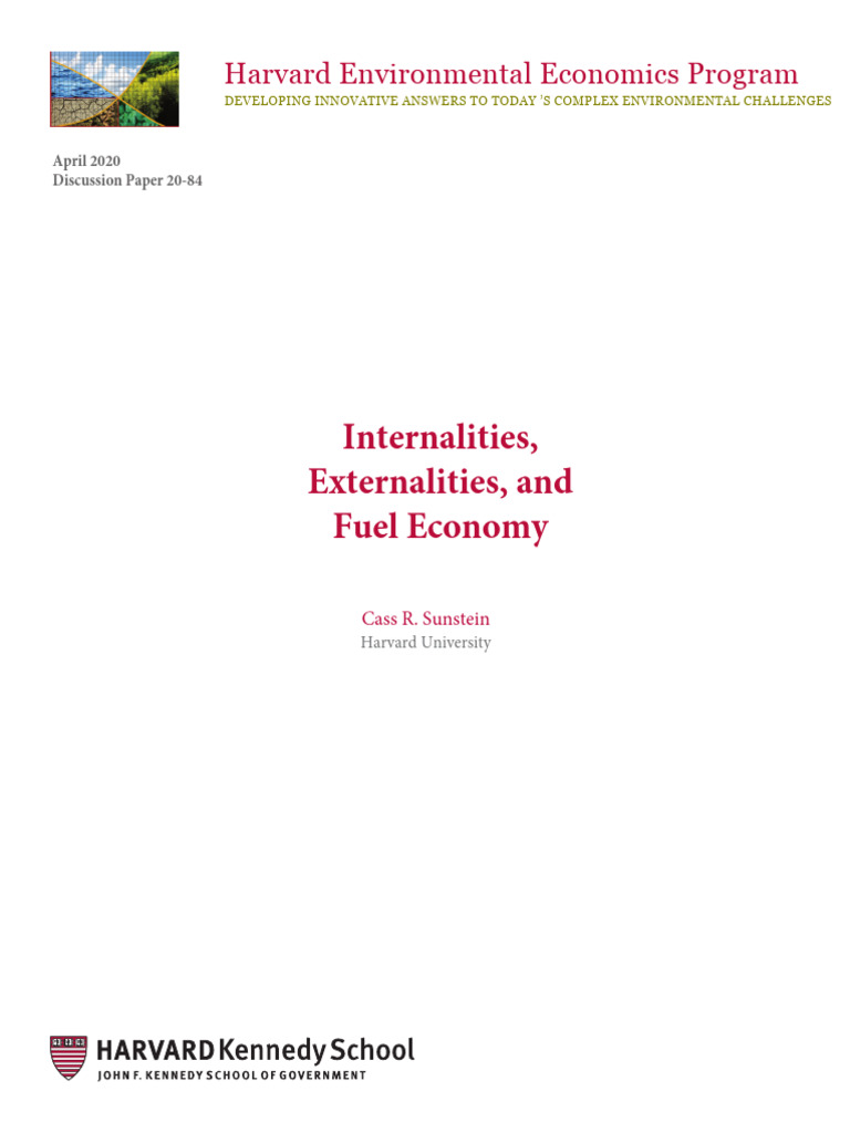 Internalities, Externalities, and Fuel Economy | PDF | Externality ...