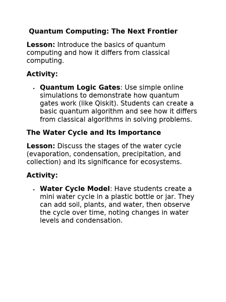 Science Topic 3 | PDF