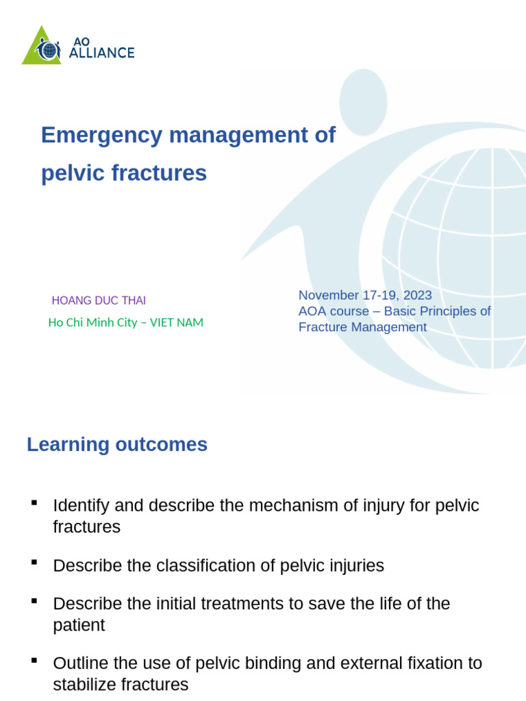 3.10-Emergency Management of Pelvic Fractures | PDF | Pelvis | Clinical Medicine
