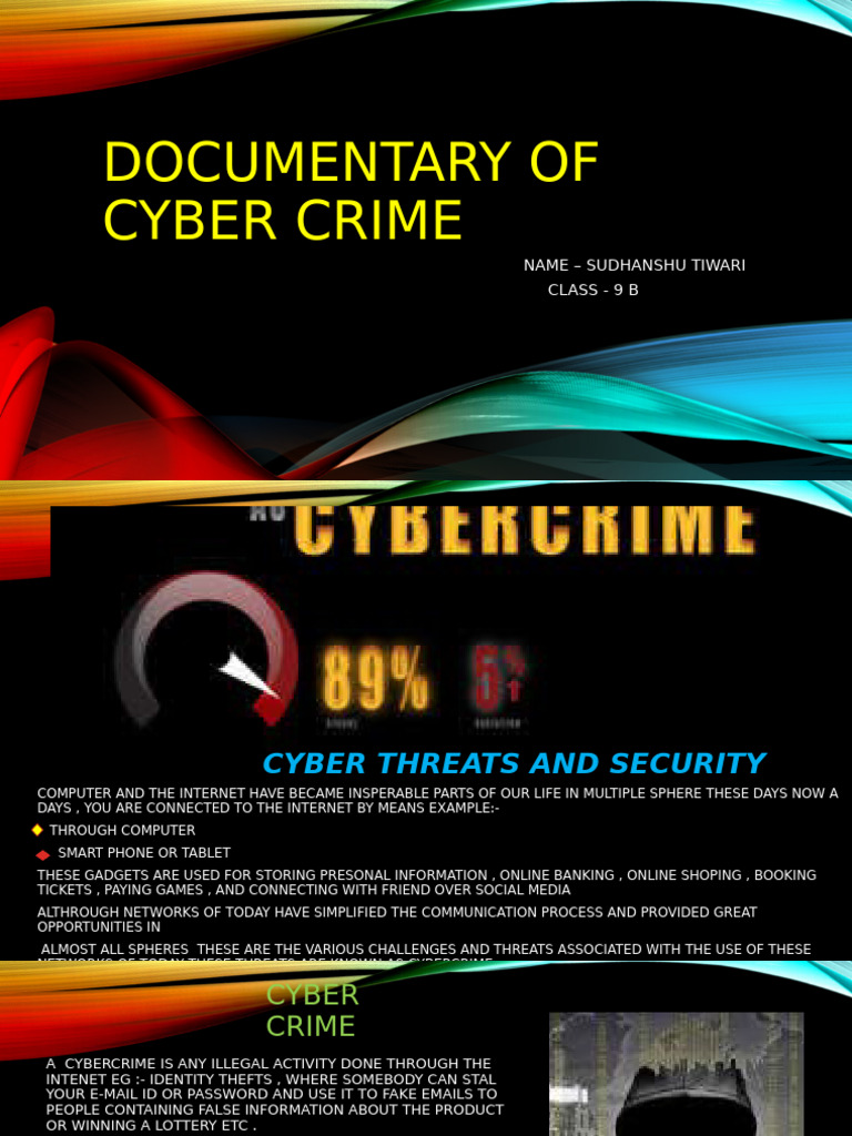 Documentary of Cyber Crime | PDF | Computer Virus | Malware
