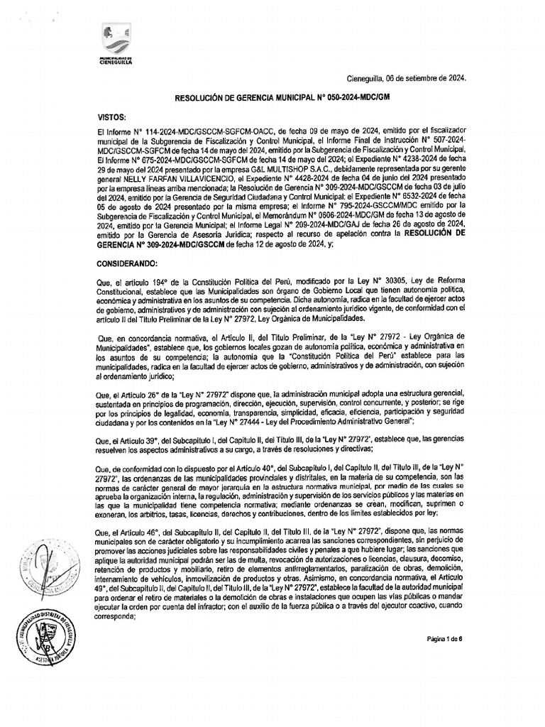 FUNDADO RECURSO APELACION MUNICIENEGUILLA5999983-rgm-050-2024-mdc-gm | PDF