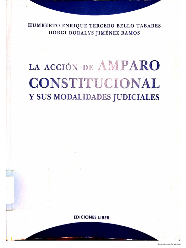 Accion Amparo Constitucional Humberto Enrique Tercero Bello Tabares ...