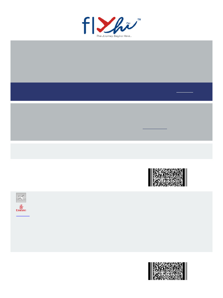Emirates Flight Itinerary for Thennarasu | PDF | Emirates (Airline ...