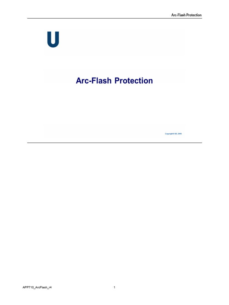 17 APP710 ArcFlash r4 | PDF | Electric Arc | Electrical Engineering