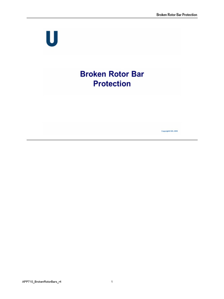 19 APP710 BrokenRotorBars r4 | PDF | Electric Motor | Electrical Engineering