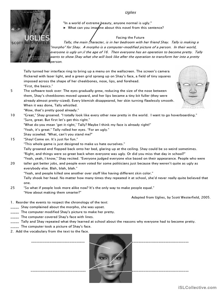 Reading Comprehension - Uglies, by Scott Westerfield. | PDF | Social ...