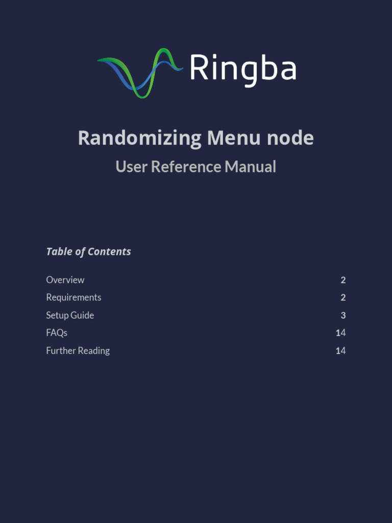 Random Menu Node - 1wns9vq | PDF | Icon (Computing) | Interactive Voice ...